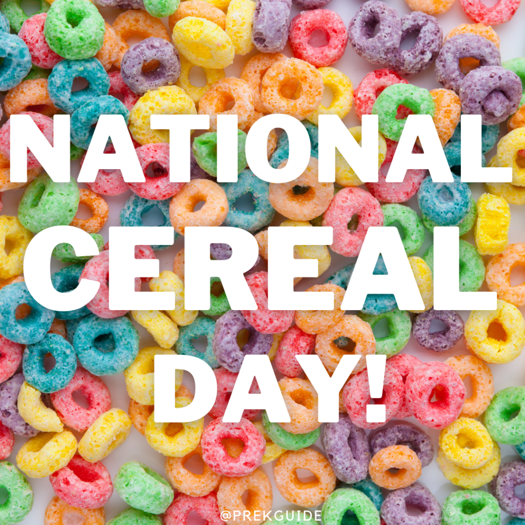 National Cereal Day in Pre-K - Pre-K Guide